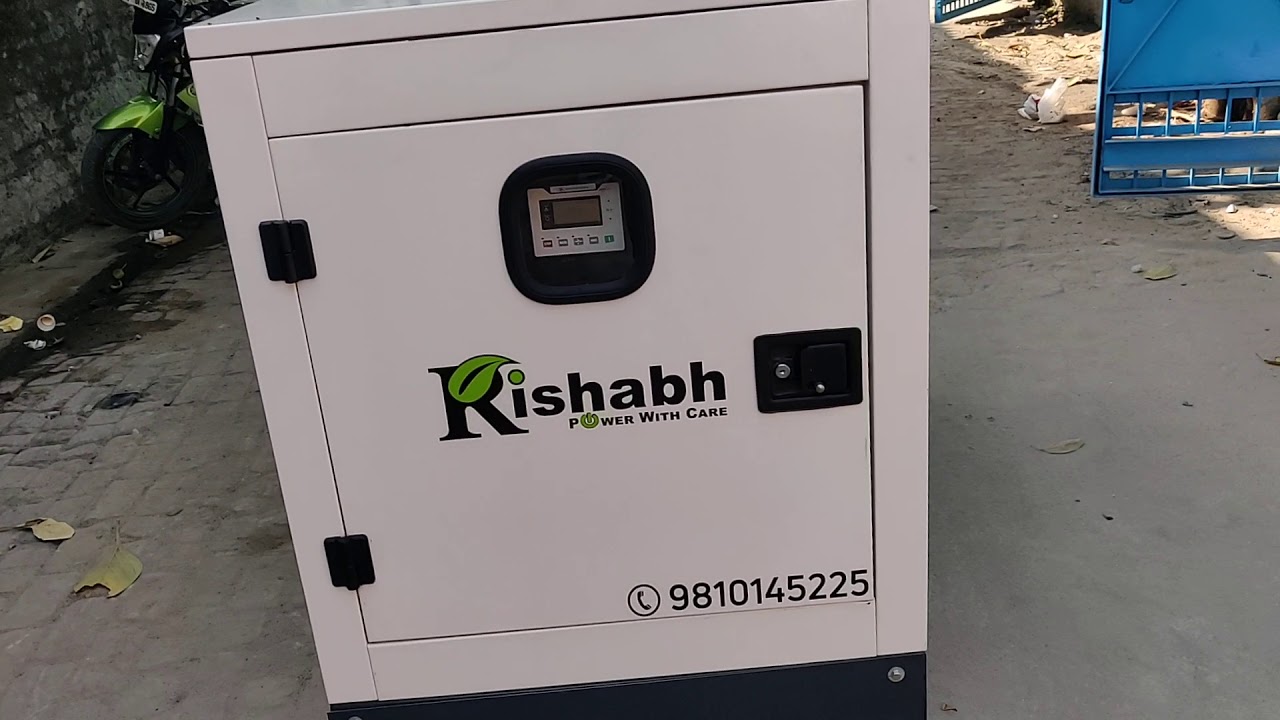 Rishabh compact 15 KVA Silent Diesel Generator - YouTube