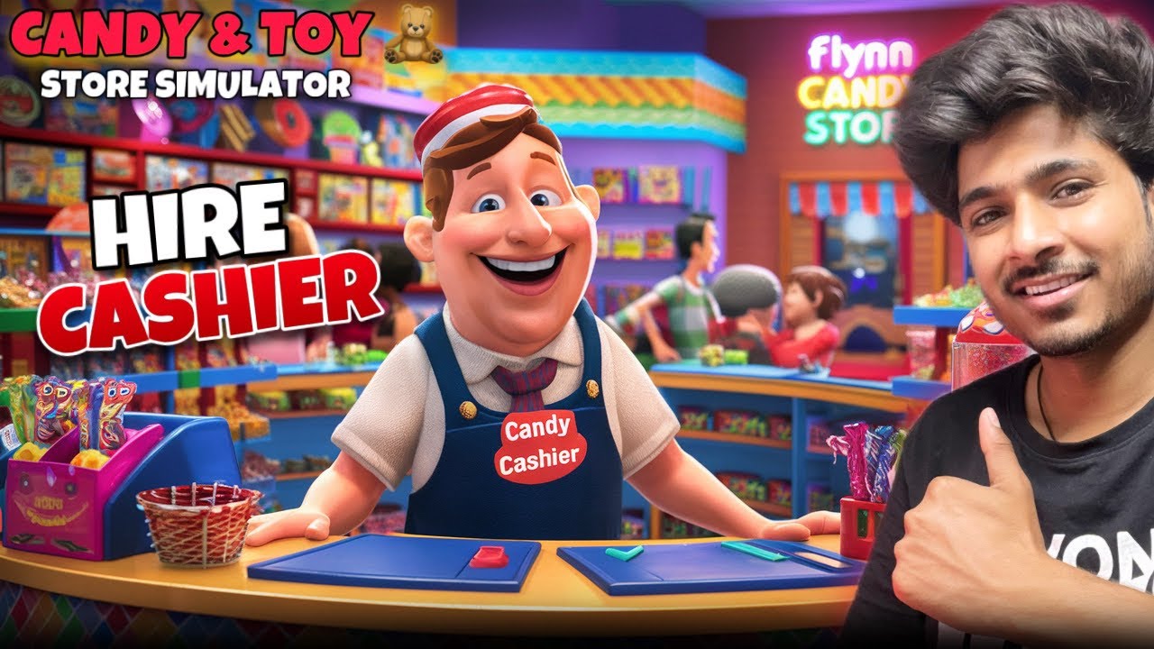 I HIRE CASHIER TO ATTEND MY CUSTOMERS | Candy & Toys Store Simulator ...