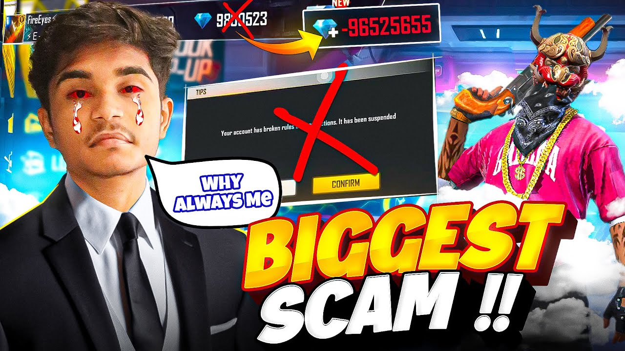 150000 Diamonds😭 Biggest Scam Ever - Garena Free Fire - YouTube