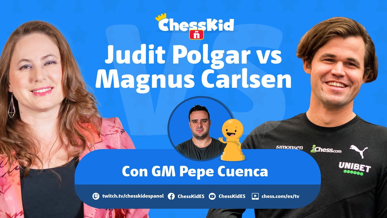 "La MEJOR AJEDRECISTA de la historia JUDIT POLGAR vs MAGNUS CARLSEN ...