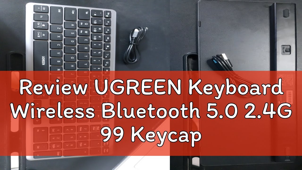 Review UGREEN Keyboard Wireless Bluetooth 5.0 2.4G 99 Keycaps For ...