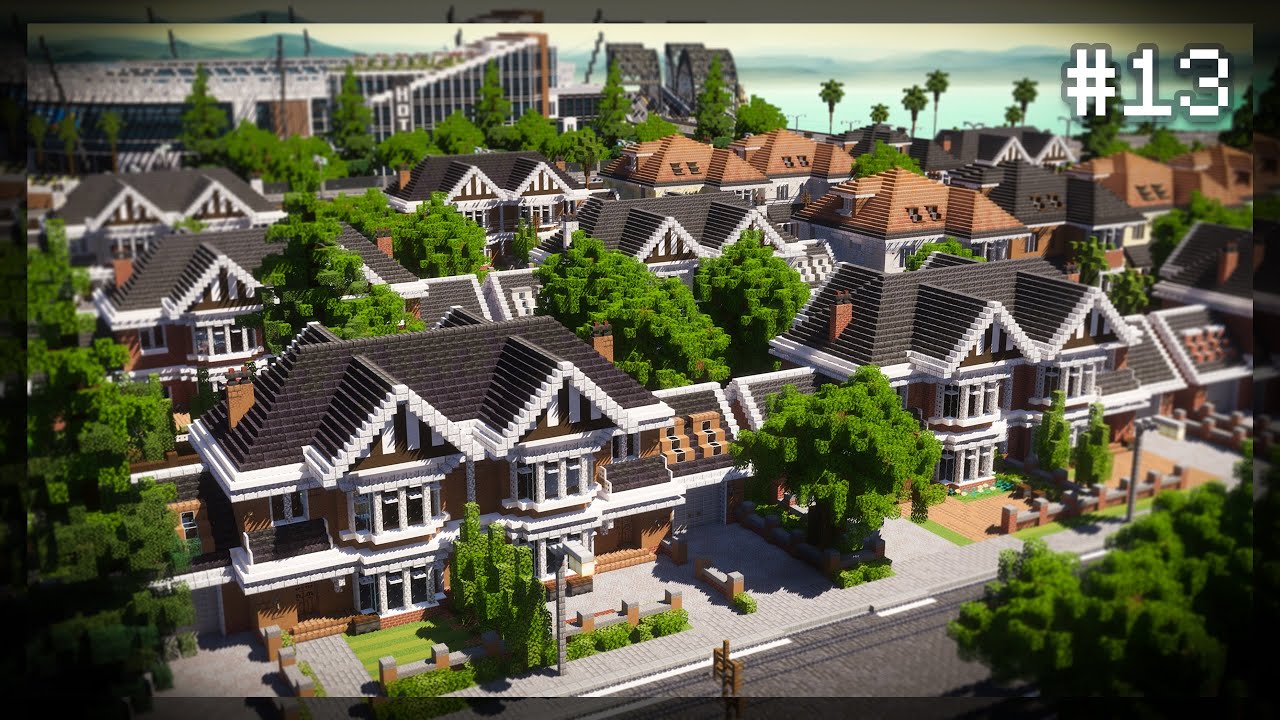 Minecraft City #13 - Suburbs [Timelapse] - YouTube