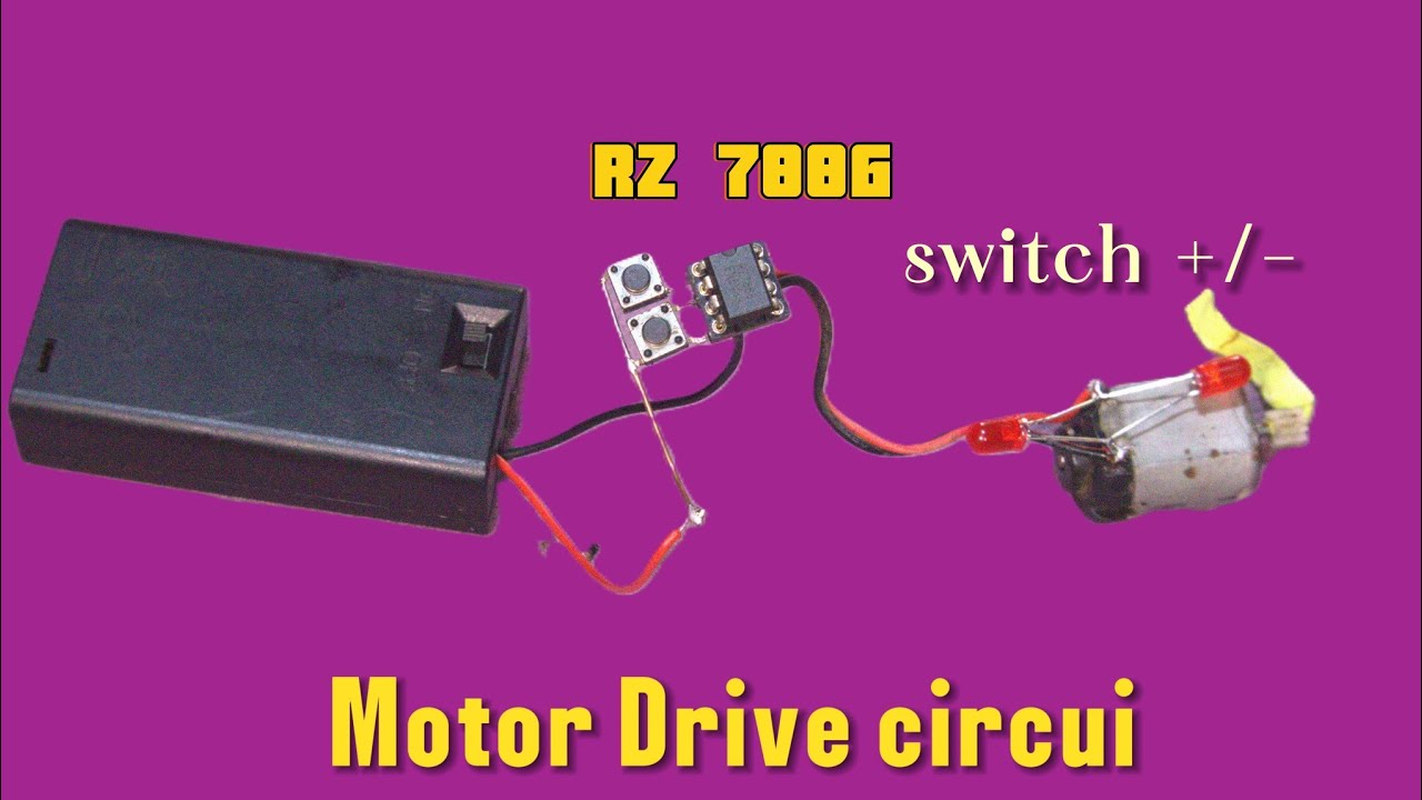 How to make Motor Driver circuit | Application circuit whit RZ 7886 IC ...