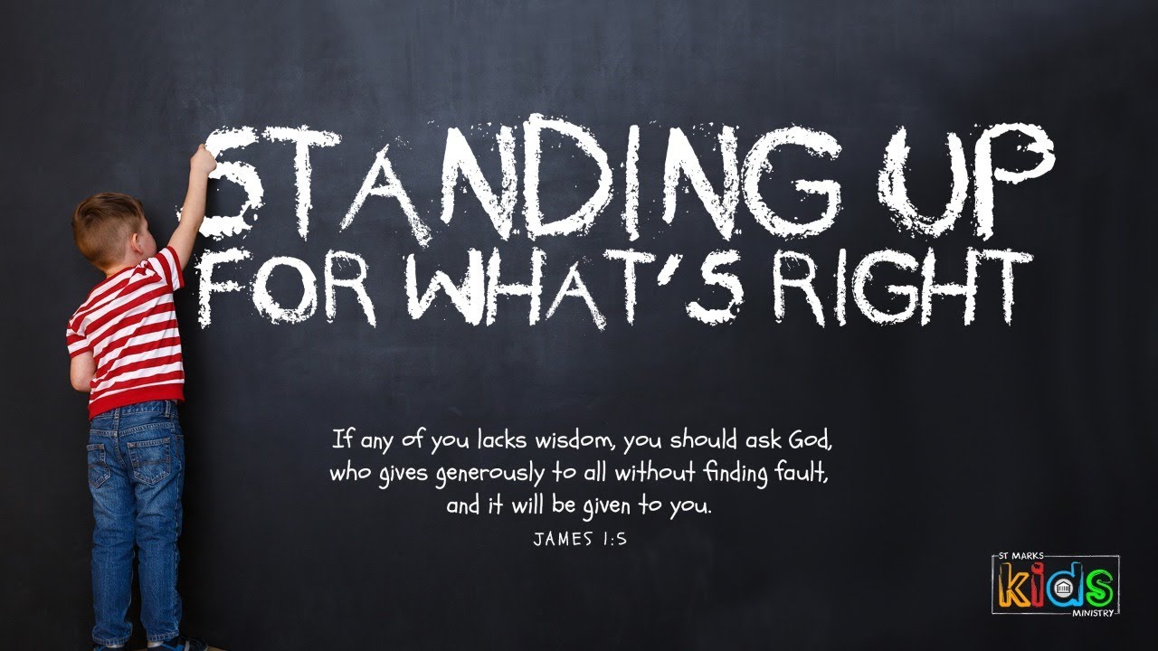 Children's Church - Standing up for what's right - YouTube