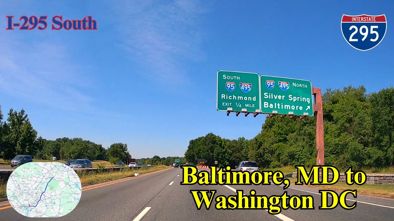 I-295 South | Baltimore, MD to U.S. Capitol, Washington, D.C ...