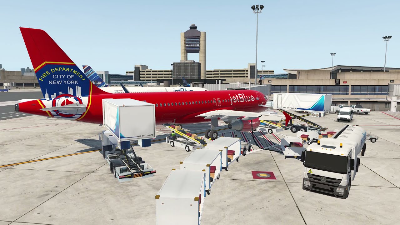 X-Plane 11/ ( KBOS - KPWM ) / JetBlue A320 FDNY Livery / Terrible ...