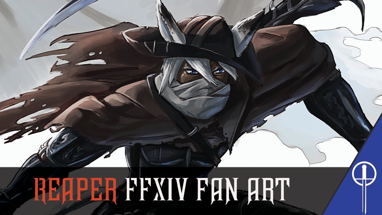 Artist Drawing FFXIV Reaper Fan Art - YouTube