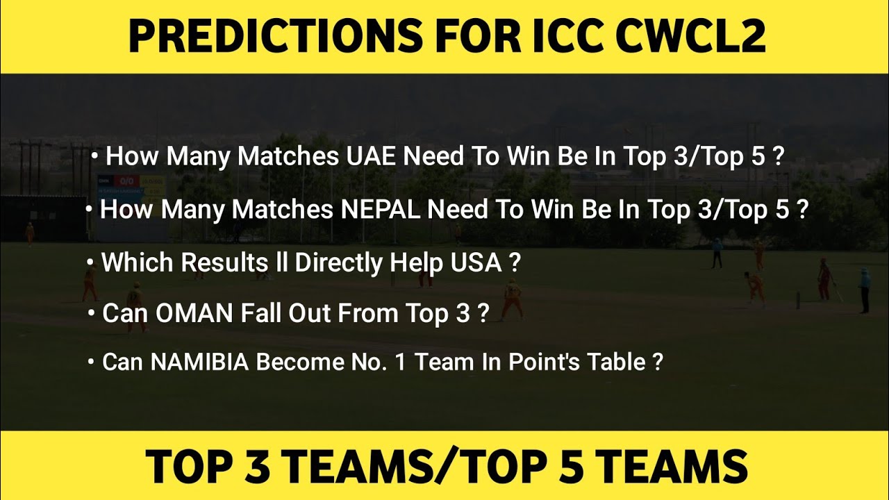 ICC Cricket World Cup League 2 | Discussion By Daily Cricket - YouTube