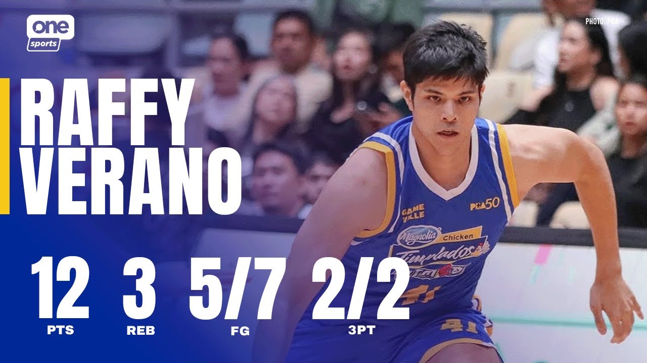 Raffy Verano SCORES 12 PTS in 12 MINS for MAGNOLIA vs. BLACKWATER | PBA ...