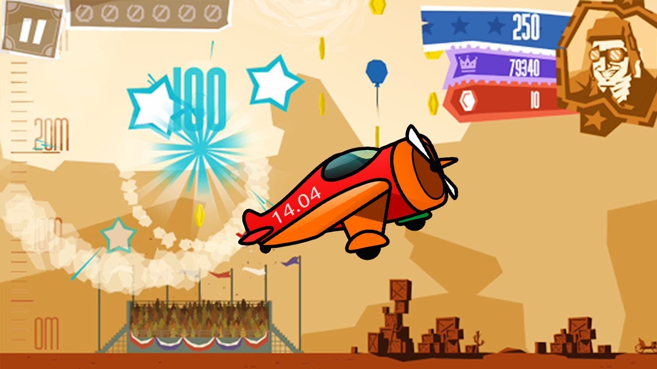 Loopy Loops android ios gameplay - funny airplane stunts game - YouTube