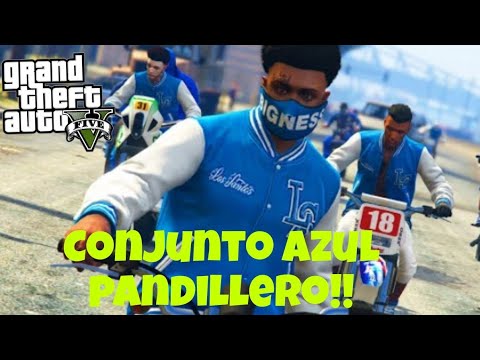 🔥NUEVO🔥 CONJUNTO AZUL DE PANDILLERO EN GTA 5 ONLINE!! 🔵 - YouTube