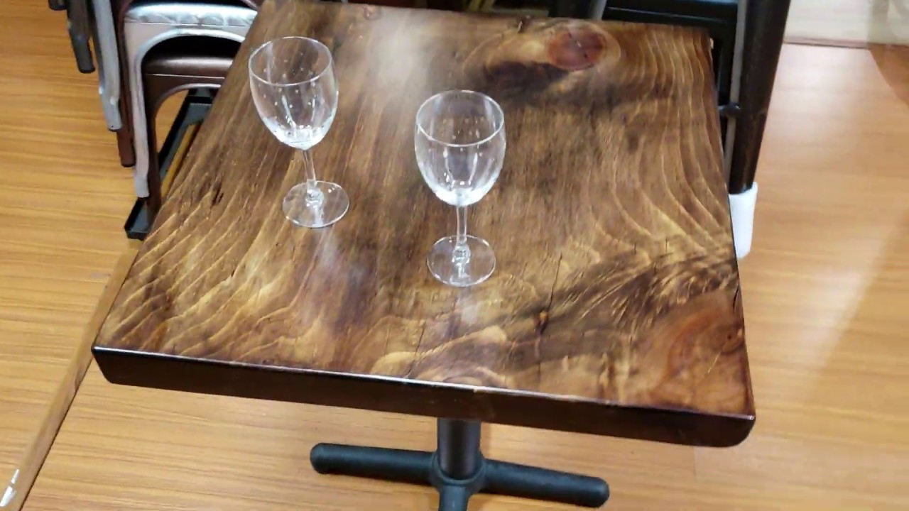 Vintage Pine Live Edge Restaurant Table Top 2 Inch Thick ...