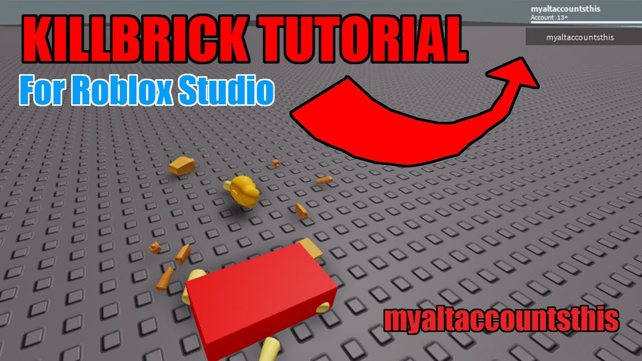 How to make a KILLBRICK! | Roblox Studio - YouTube