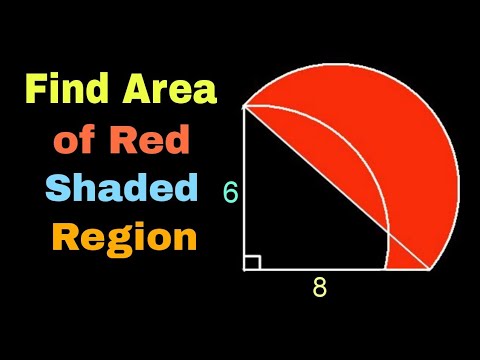 Find the Area of Red Shaded Region | Geometry Olympiad Problems - YouTube