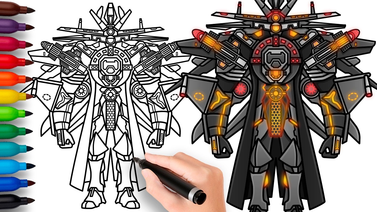 HOW TO DRAW UPGRADED TITAN DRONEMAN | Skibidi Toilet Invasion - Easy ...