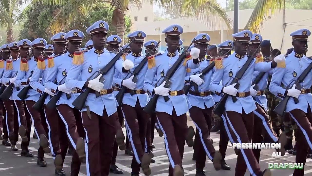 Thiès - Cérémonie de présentation au drapeau à la 14ième promotion de ...