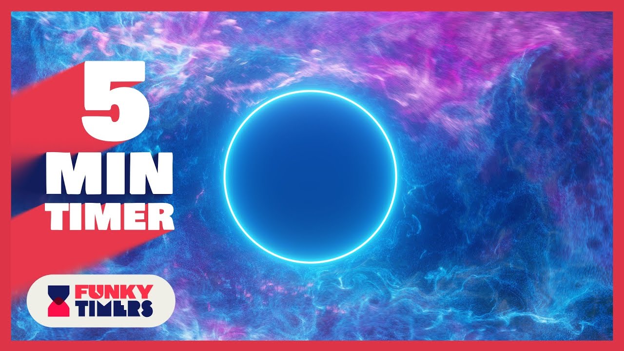 5 minute | Countdown Timer No Music | Cosmic Particles | 4K - YouTube