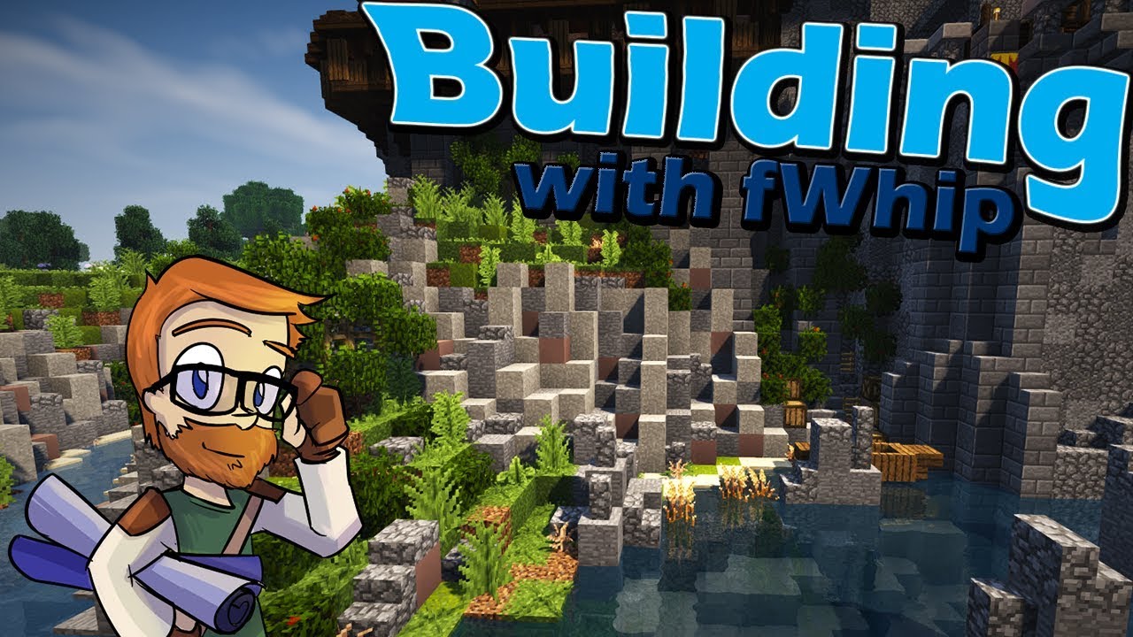 Building with fWhip :: Landscaping the CASTLE CLIFFS :: #69 Minecraft 1 ...