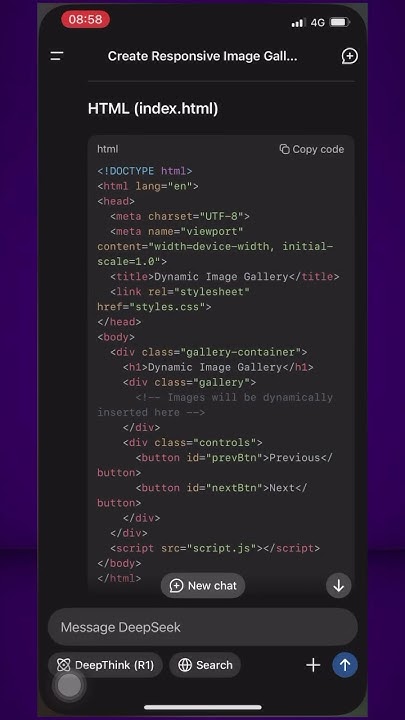 Galeria Imagem DeepSeek Python IOS - YouTube