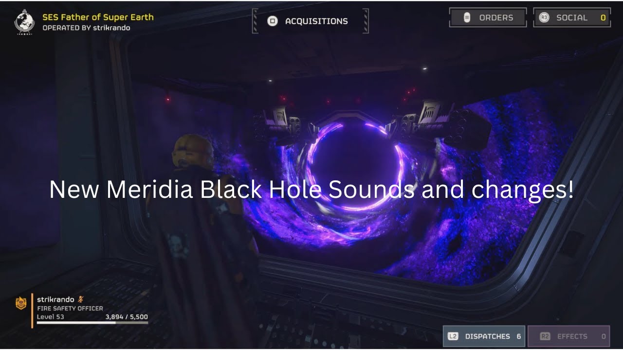 All New Recent Meridia Black Hole Sounds and Changes in Hell Divers 2 - YouTube