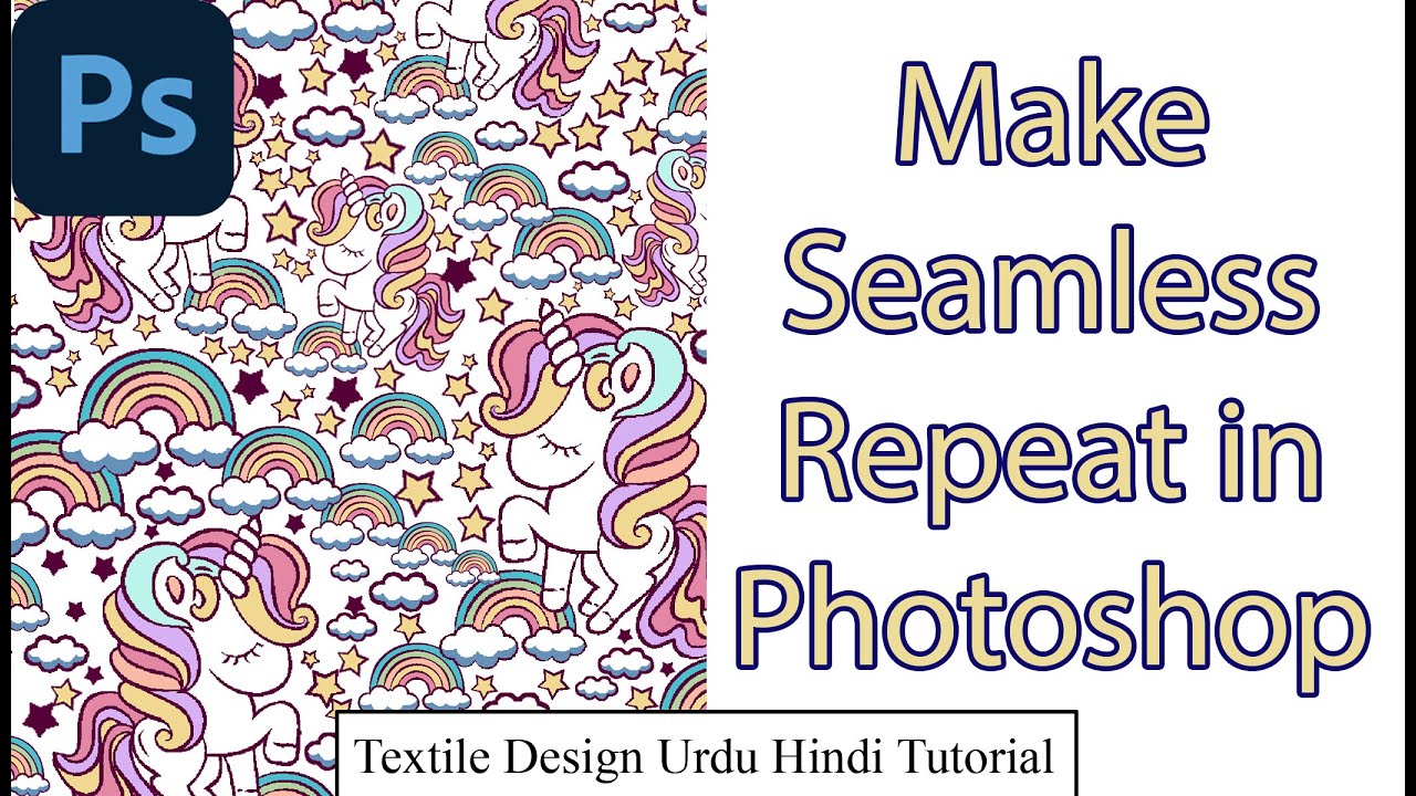 How to make Seamless Repeat Pattern in Photoshop Digital Design Textile ...