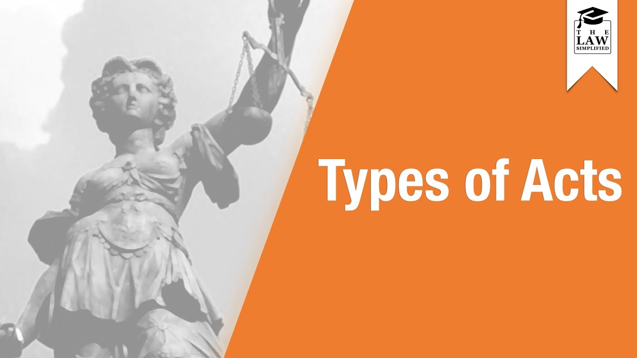 Commercial Law - Sale of Goods: Types of Acts - YouTube