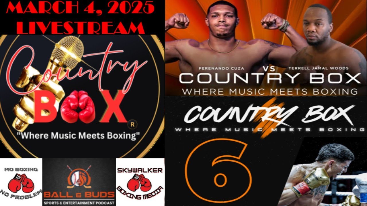 Boxing Ermes Orta/Anthony Woods + Fernando Cuza/Terrell Jamal Woods (Jimmy Adams Country Box ...