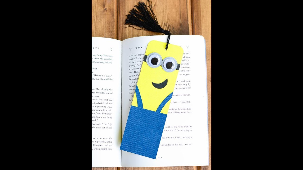 Hand made Minion Book Mark / How to make Minion book mark / Crafts ...