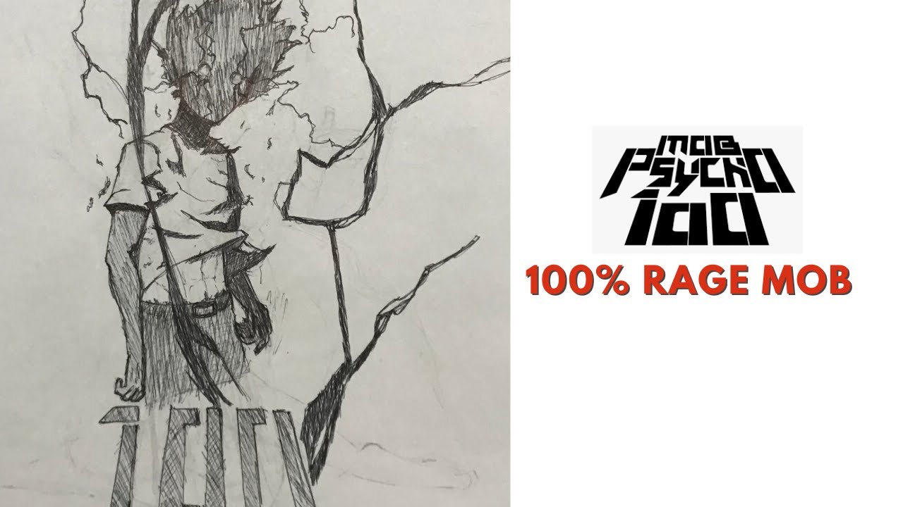 Noob drawing 100% Rage Mob | Mob Psycho 100 - YouTube