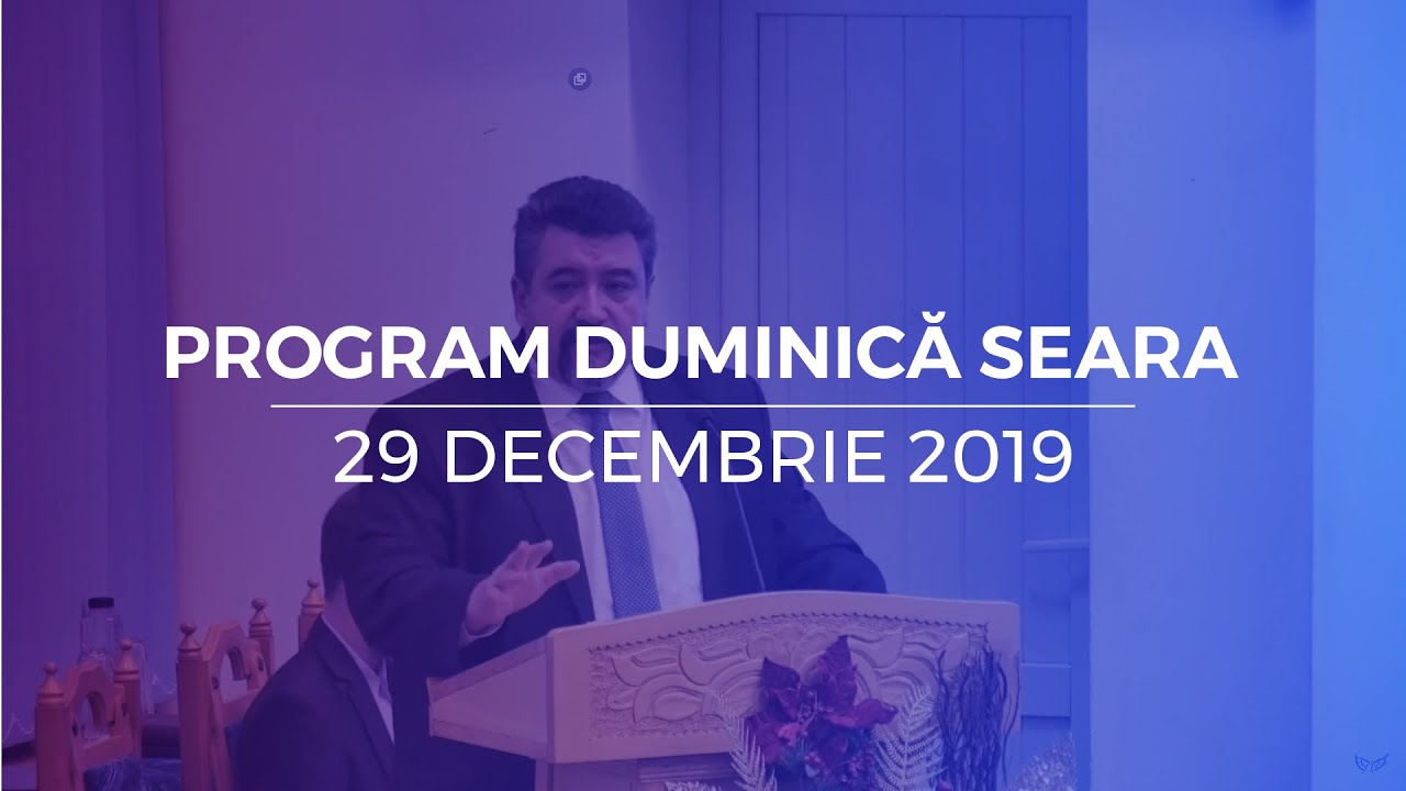 29 decembrie 2019 - Program duminica seara - YouTube
