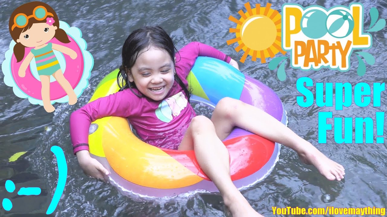 Children's Swimming Pool Party! Super Fun Playtime in the Pool with ...