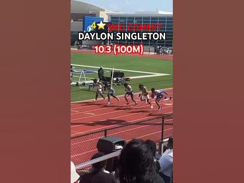 10.3 100M 4⭐️ SMU COMMIT DAYLON SINGLETON #texas #trackandfield #track #desoto #nike #d1 #dallas ...