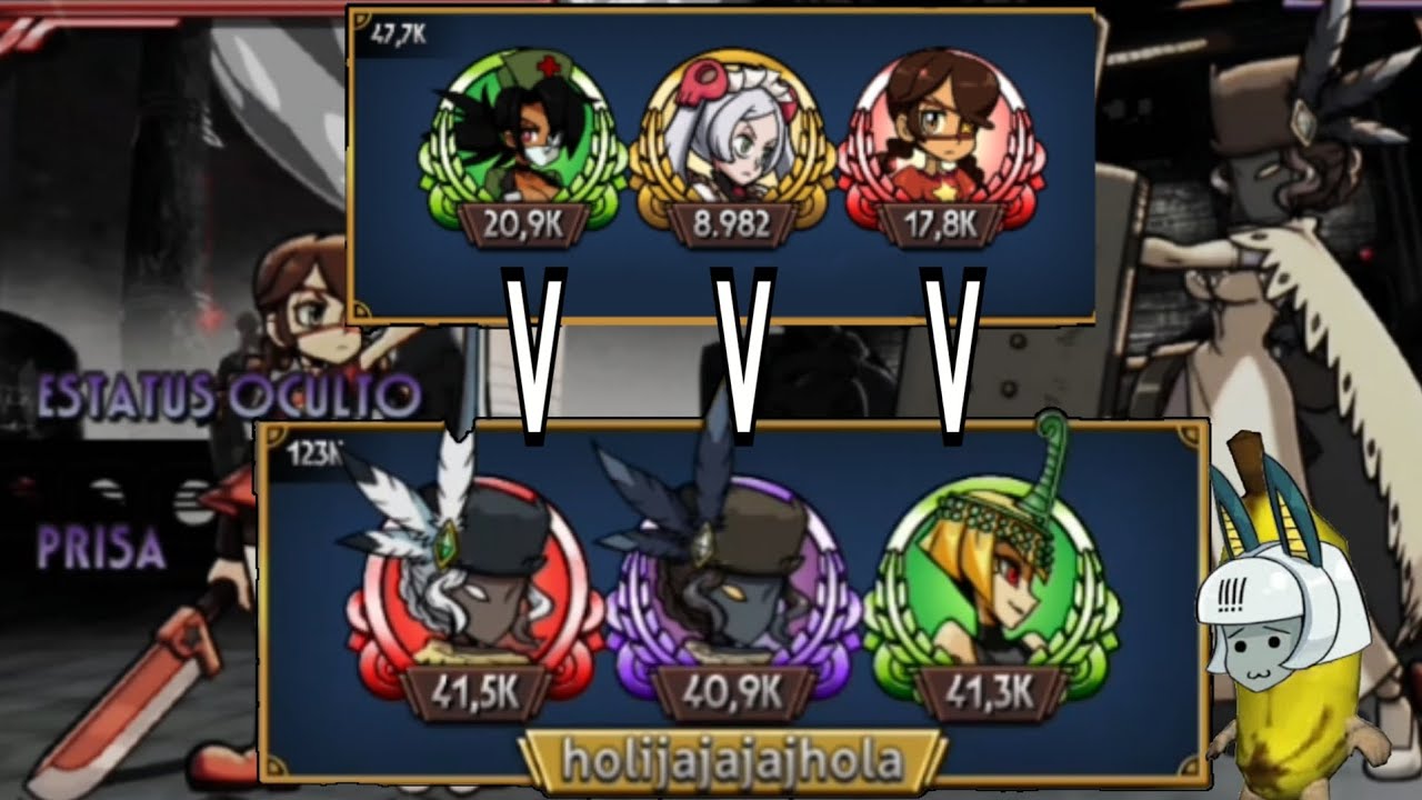 ahuevo no se como gane xd :v /skullgirls mobile con edición humilde :3 ...
