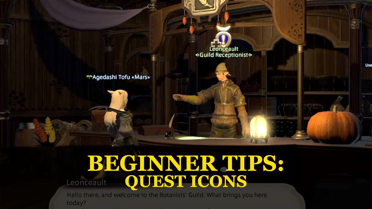 FFXIV: Beginner's Guide for New Players: Quest Icons - YouTube
