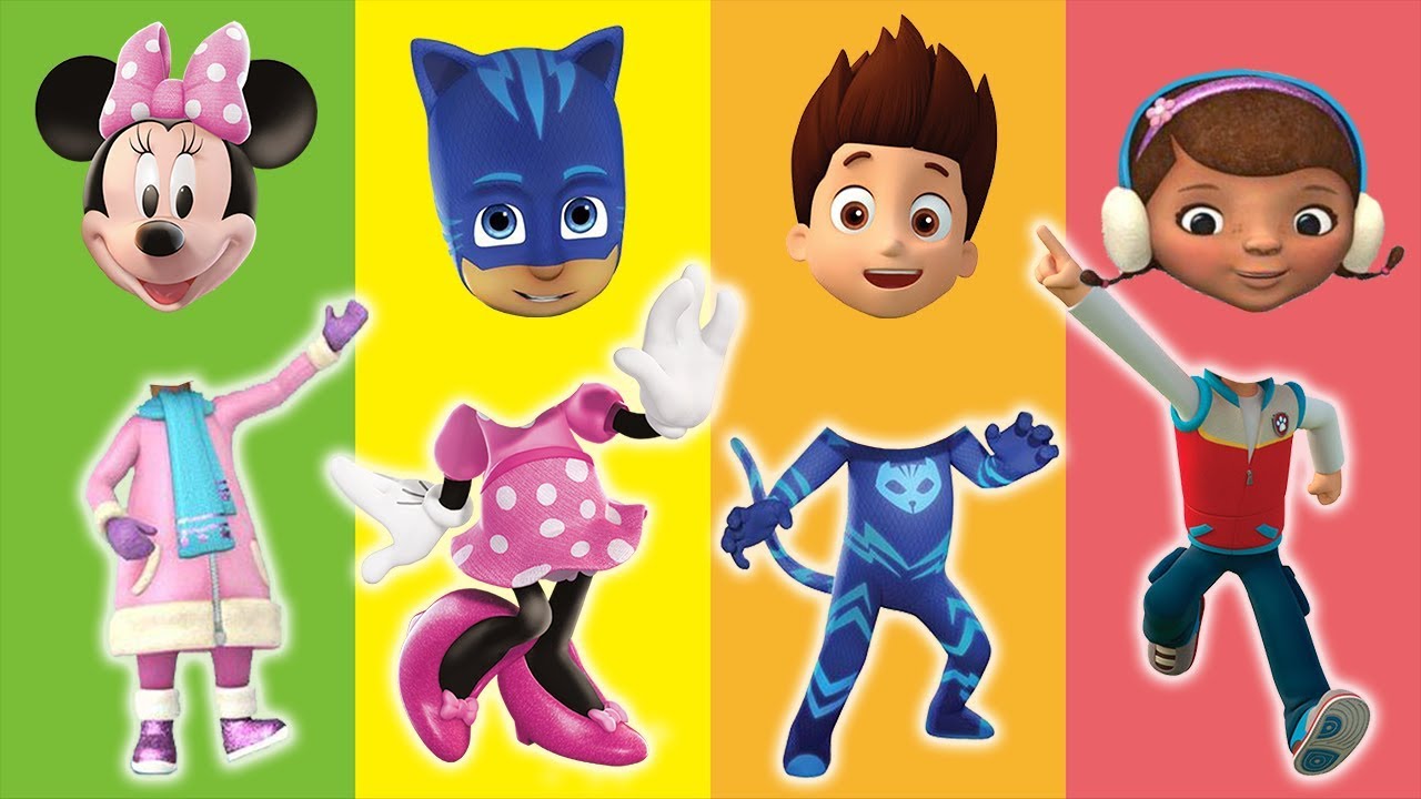 Wrong Heads PJ Masks Doc McStuffins Minnie Mouse Paw Patrol Finger ...