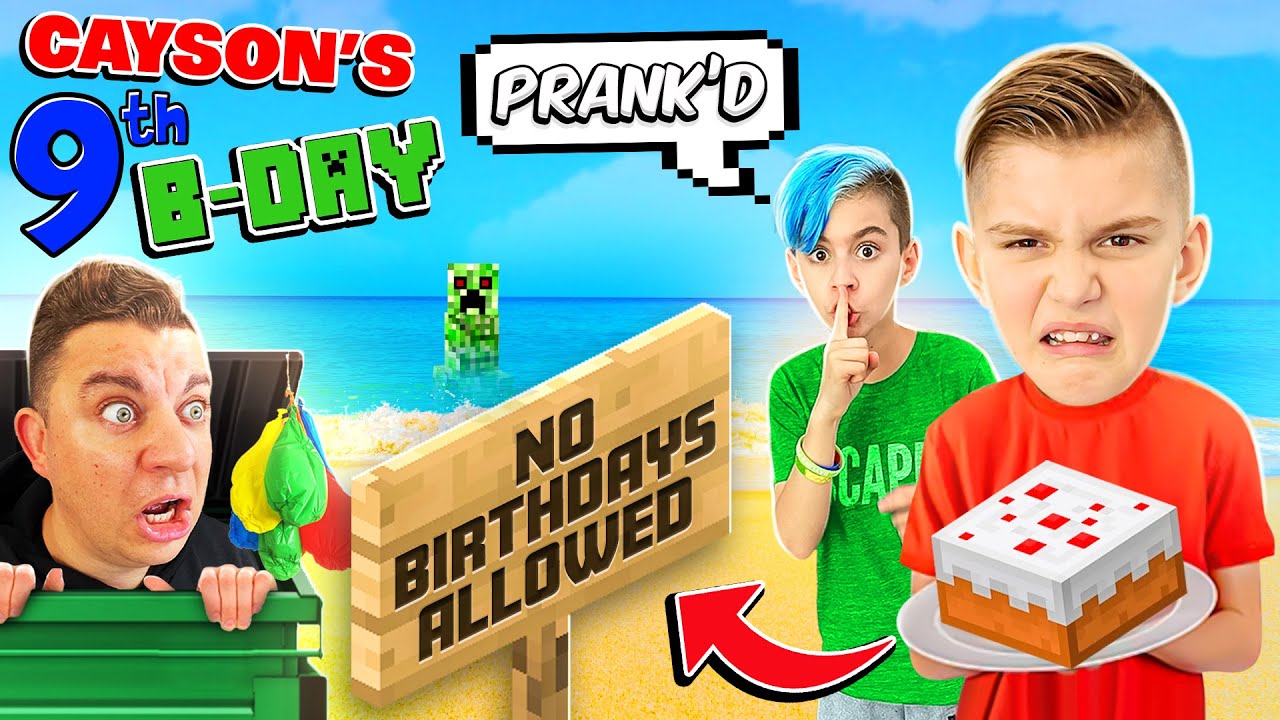 KICKED OUT ON MY BIRTHDAY! Cayson's Funhouse 9th B-Day Vlog (Funhouse ...