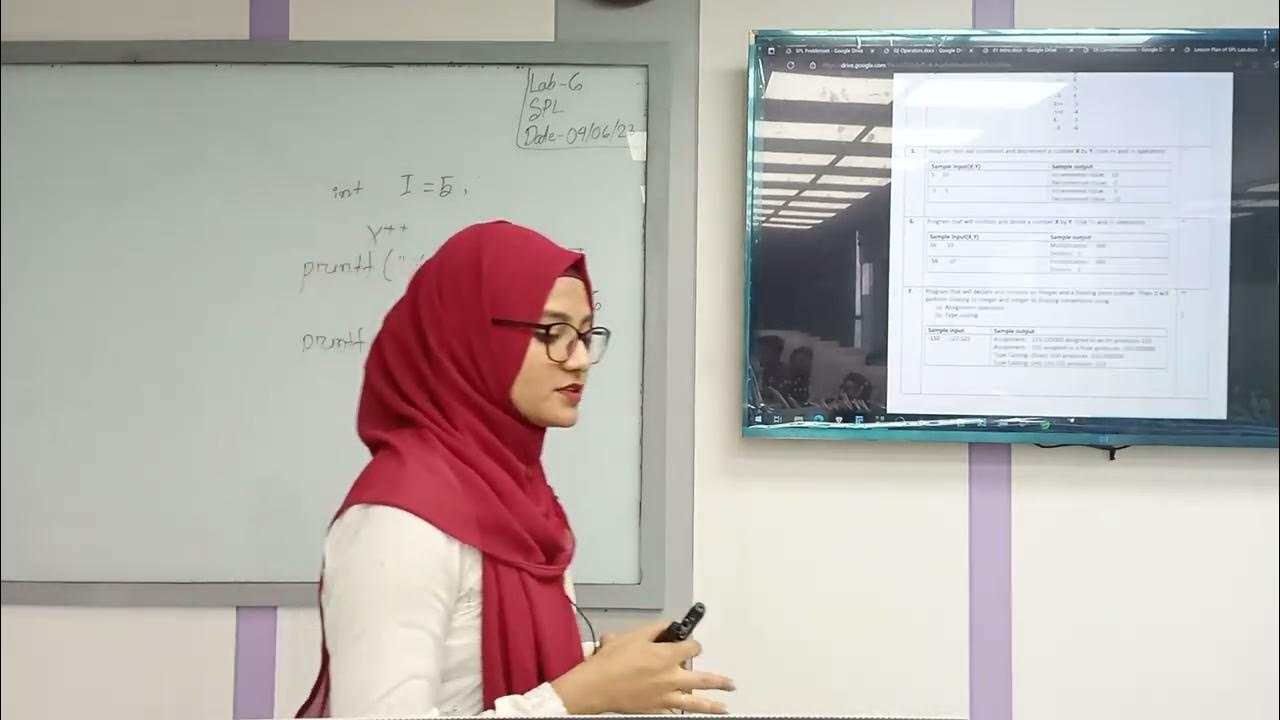 Structured Programming Language|Section-A|Lab-6|CSE|Ayehsa Siddiqua|University of Scholars - YouTube