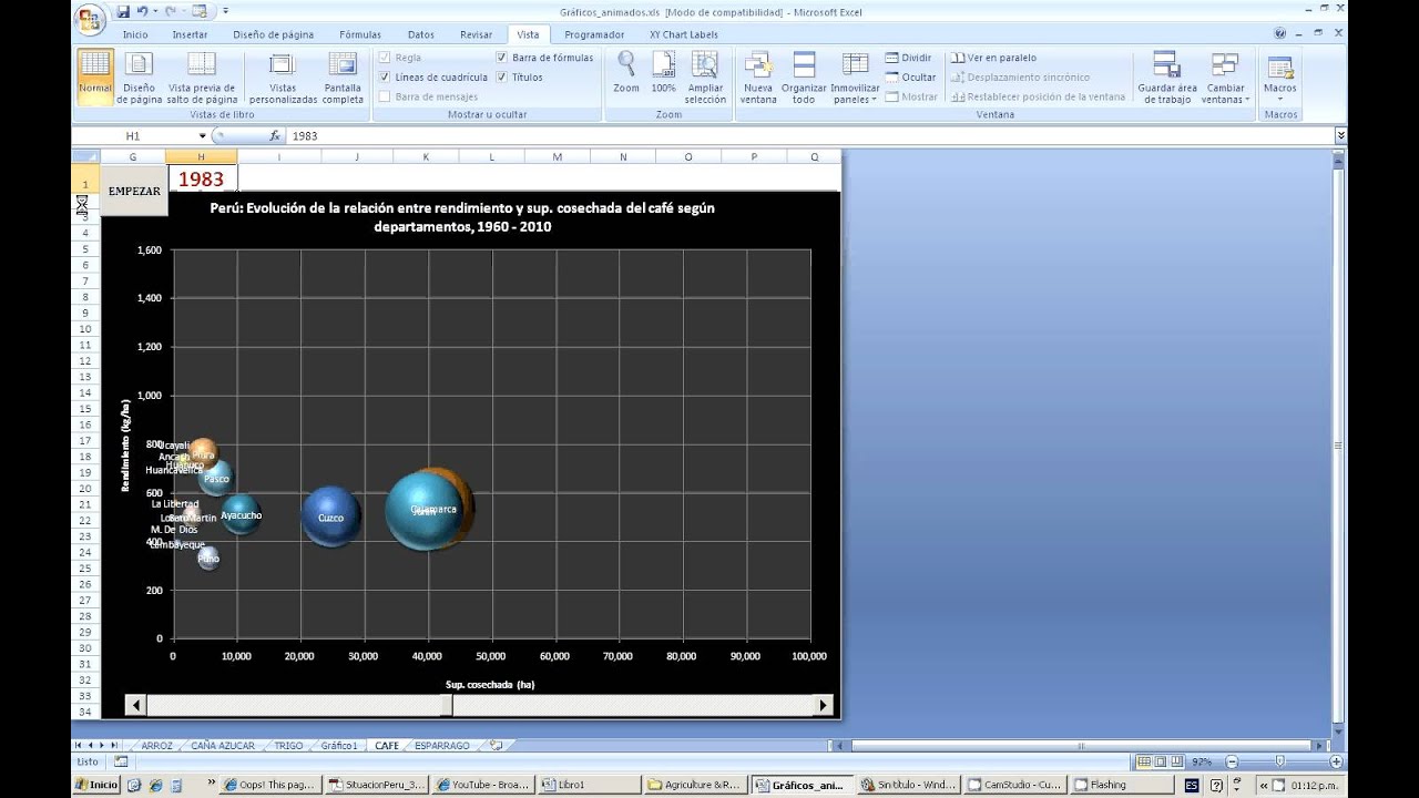 Gráfico animado EXCEL 2007 - YouTube