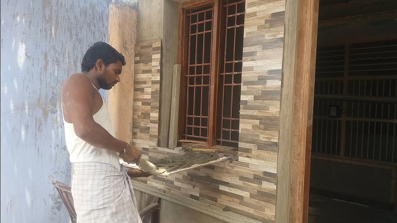 amazing building construction-How to install wall tiles on wall - YouTube