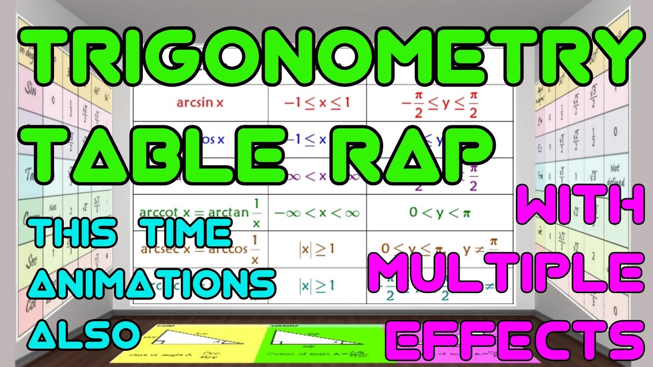 Trigonometry Table Rap | Animation + Effects + Jazz - YouTube