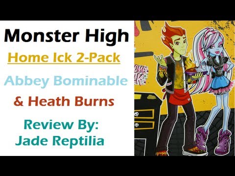 Monster High Home Ick 2-Pack - Abbey Bominable and Heath Burns - YouTube