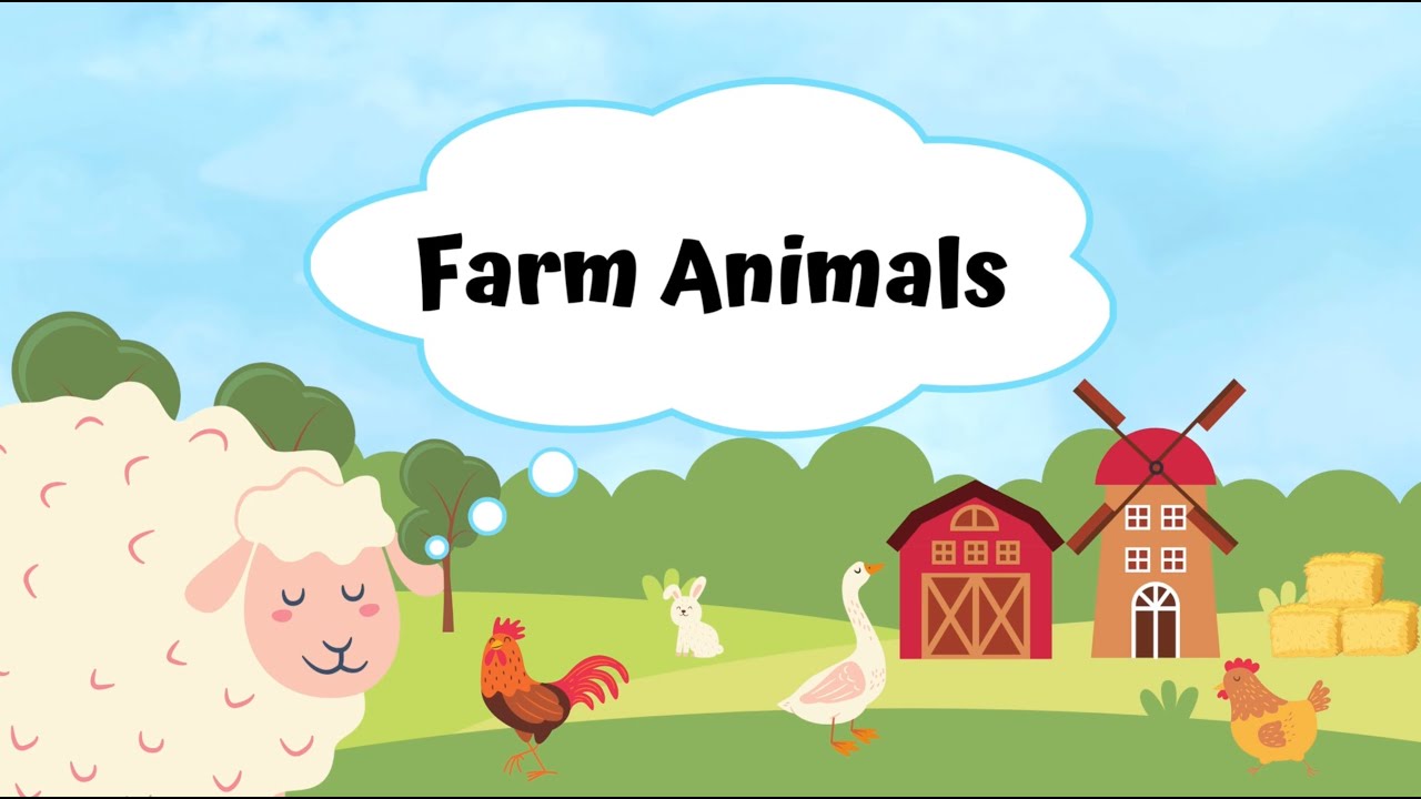 Learn Farm Animals For Baby In 1 Minute - YouTube