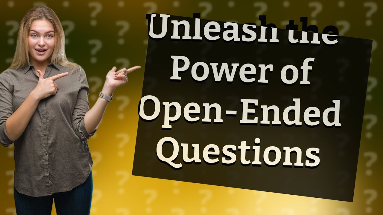 What are good open-ended questions for books? - YouTube