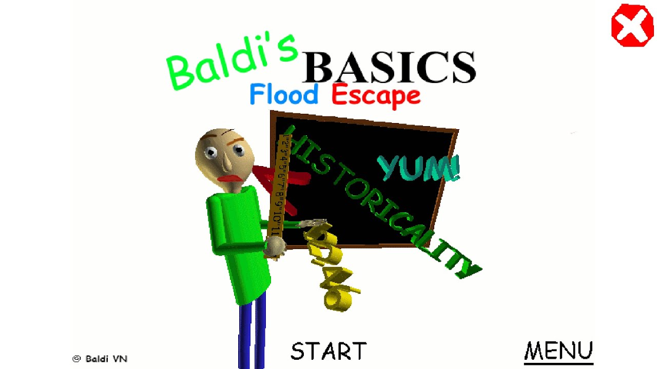 Baldi's Basics Flood Escape :Baldi's Basics Mod: - YouTube