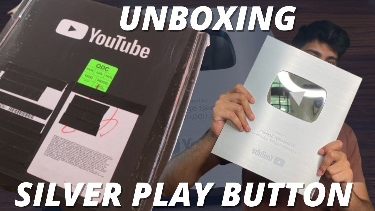 Unboxing Silver Play Button | YouTube Silver Play Button Unboxing ...