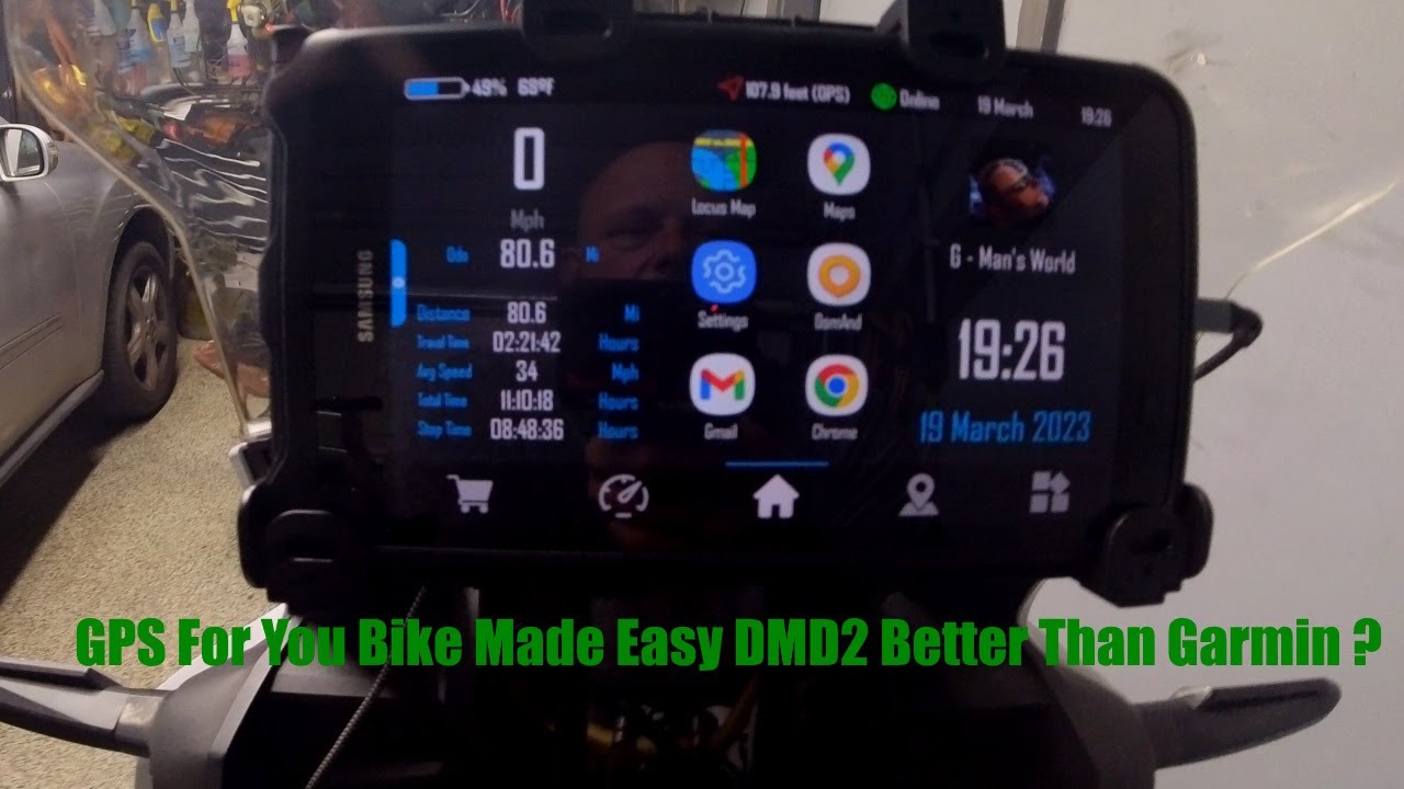 Motorcycle GPS Better Than Garmin ? DMD2 Easy Cheap Setup - YouTube