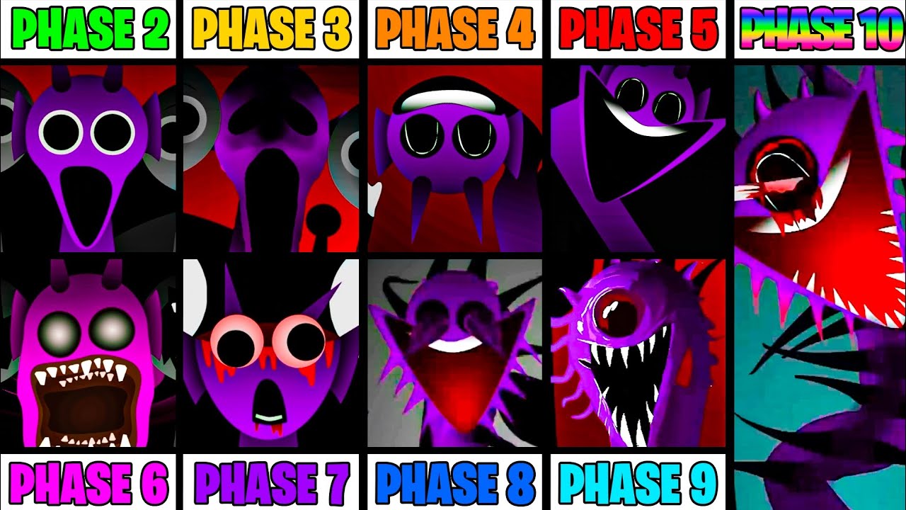 New Phase 2 VS Phase 3 VS Phase 4 VS Phase 5 VS Phase 6 VS Phase 7-10 ...