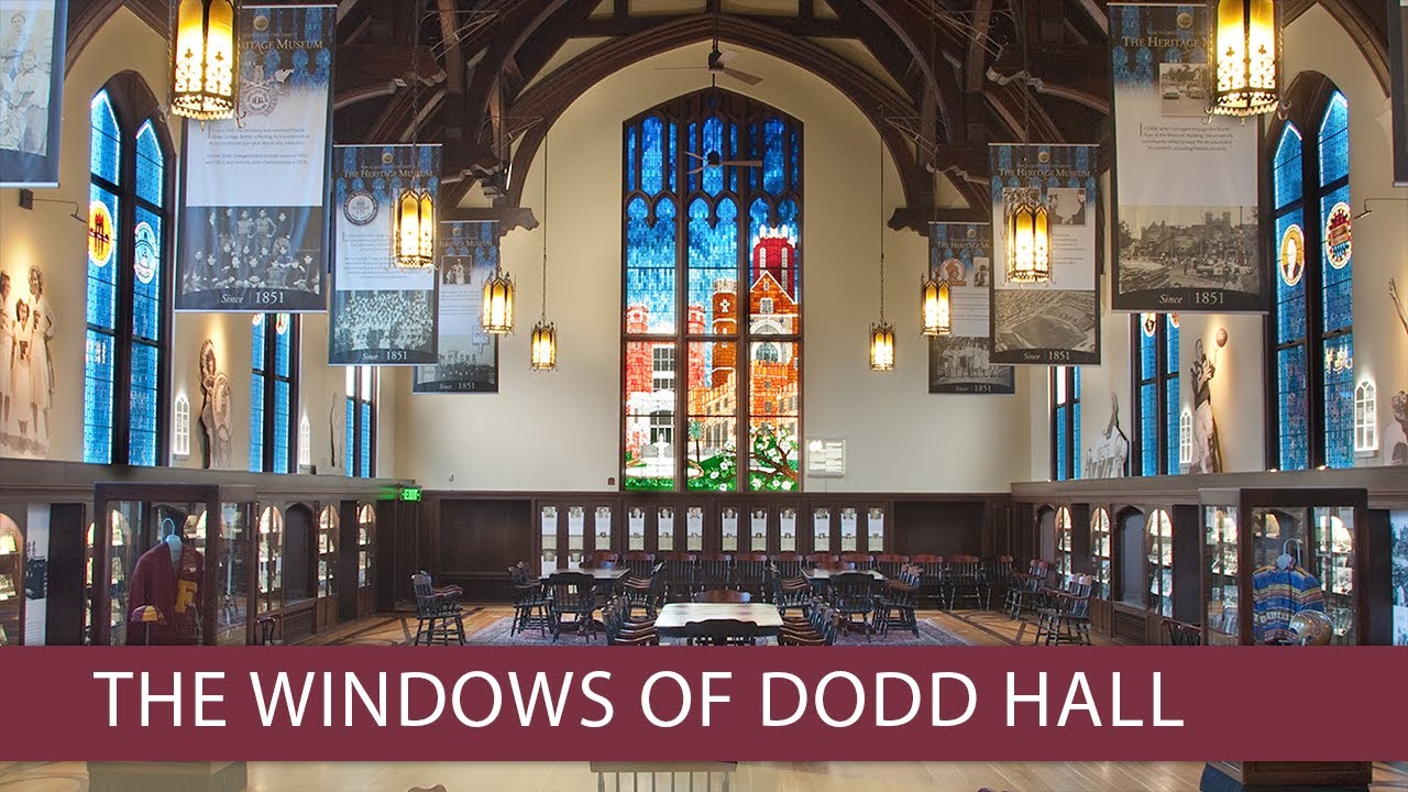 Dodd Hall Heritage Museum Stained Glass Windows - YouTube