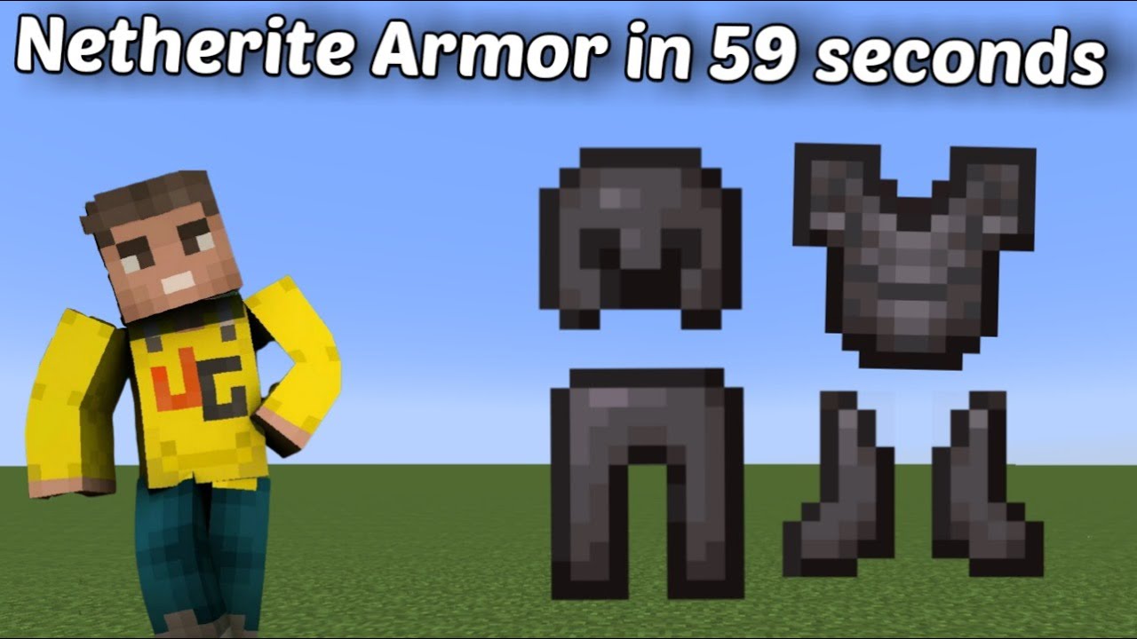 How Techno gamerz get Full Netherite armor in 59 seconds - YouTube