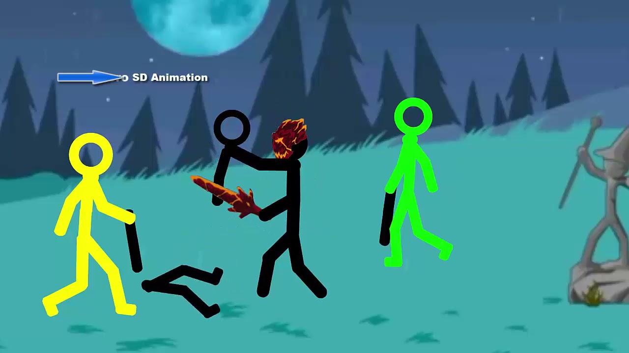 Stickman animation | Stickman fight (2D Animation War) - YouTube